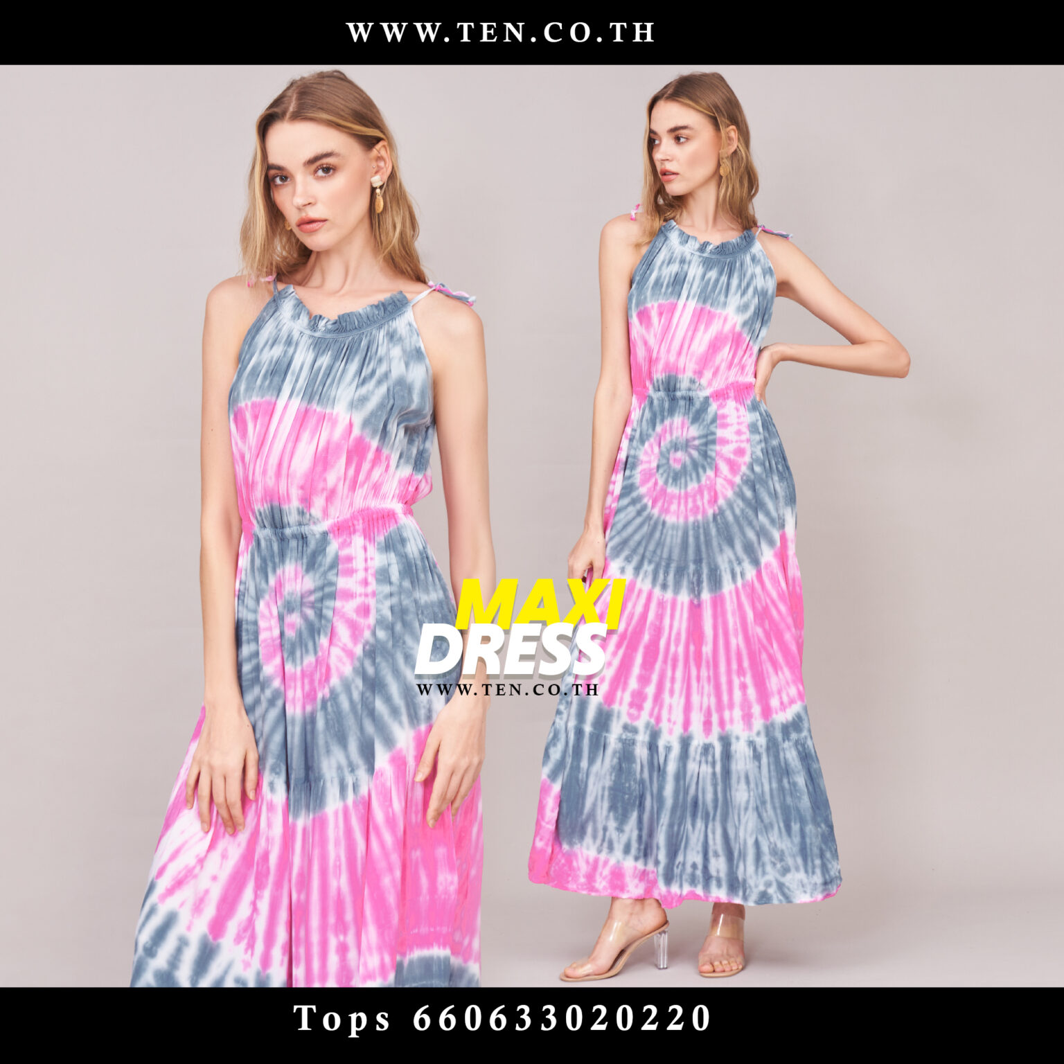 Maxi dress Tie Dye Beach Dress Tie Dye Style Tie Dye Dresses